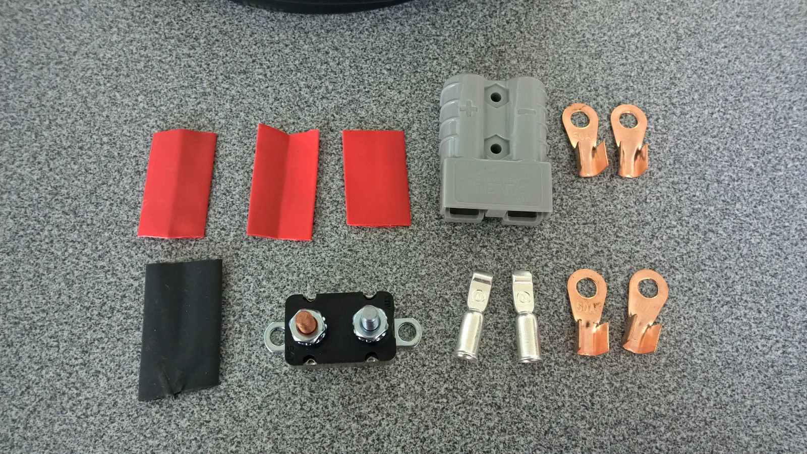 CAMPER TRAILER CARAVAN CHARGING KIT 50AMP ANDERSON PLUG 5M 6B&S CABLE ...